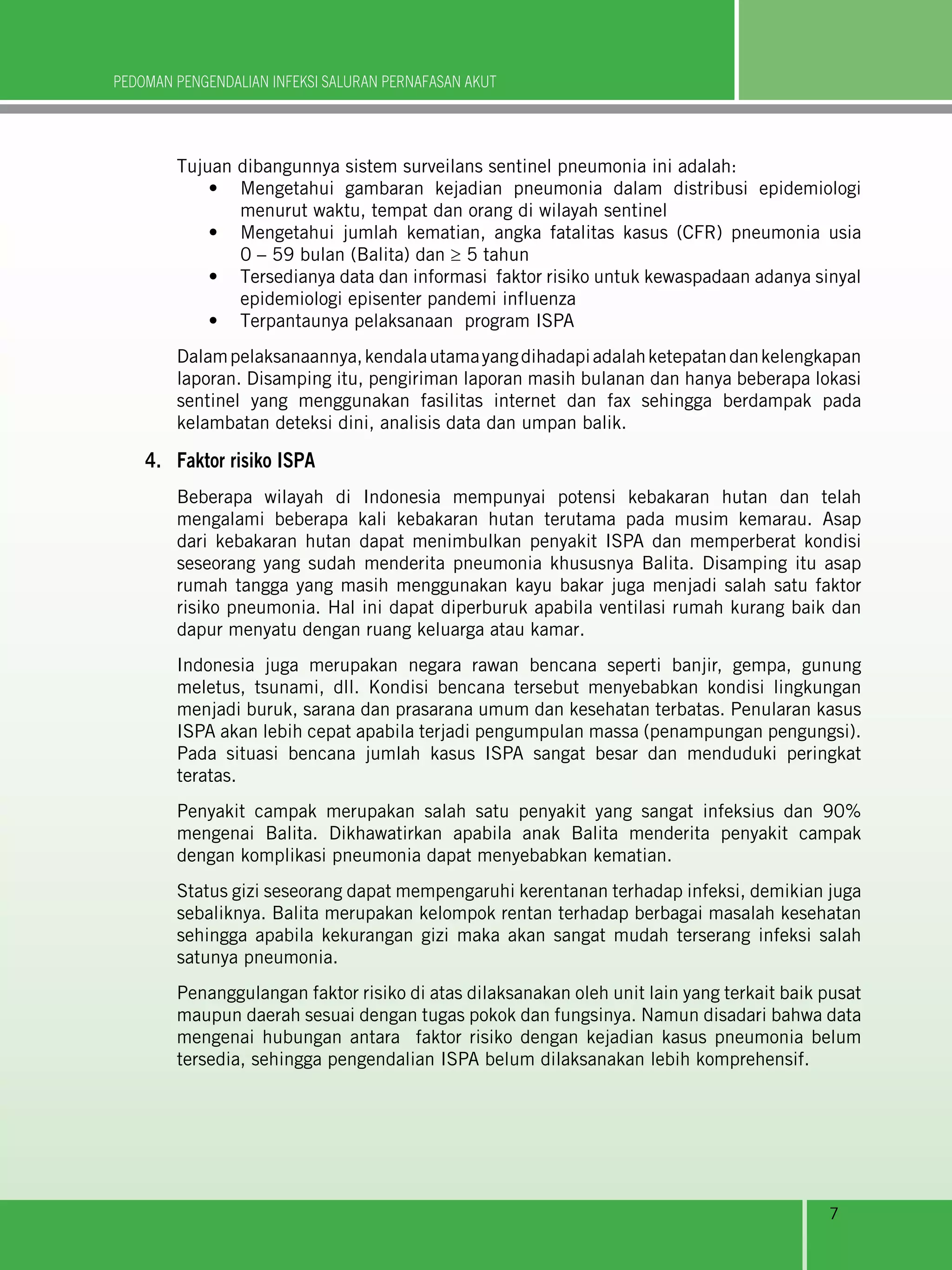 Pedoman pengendalian ispa | PDF