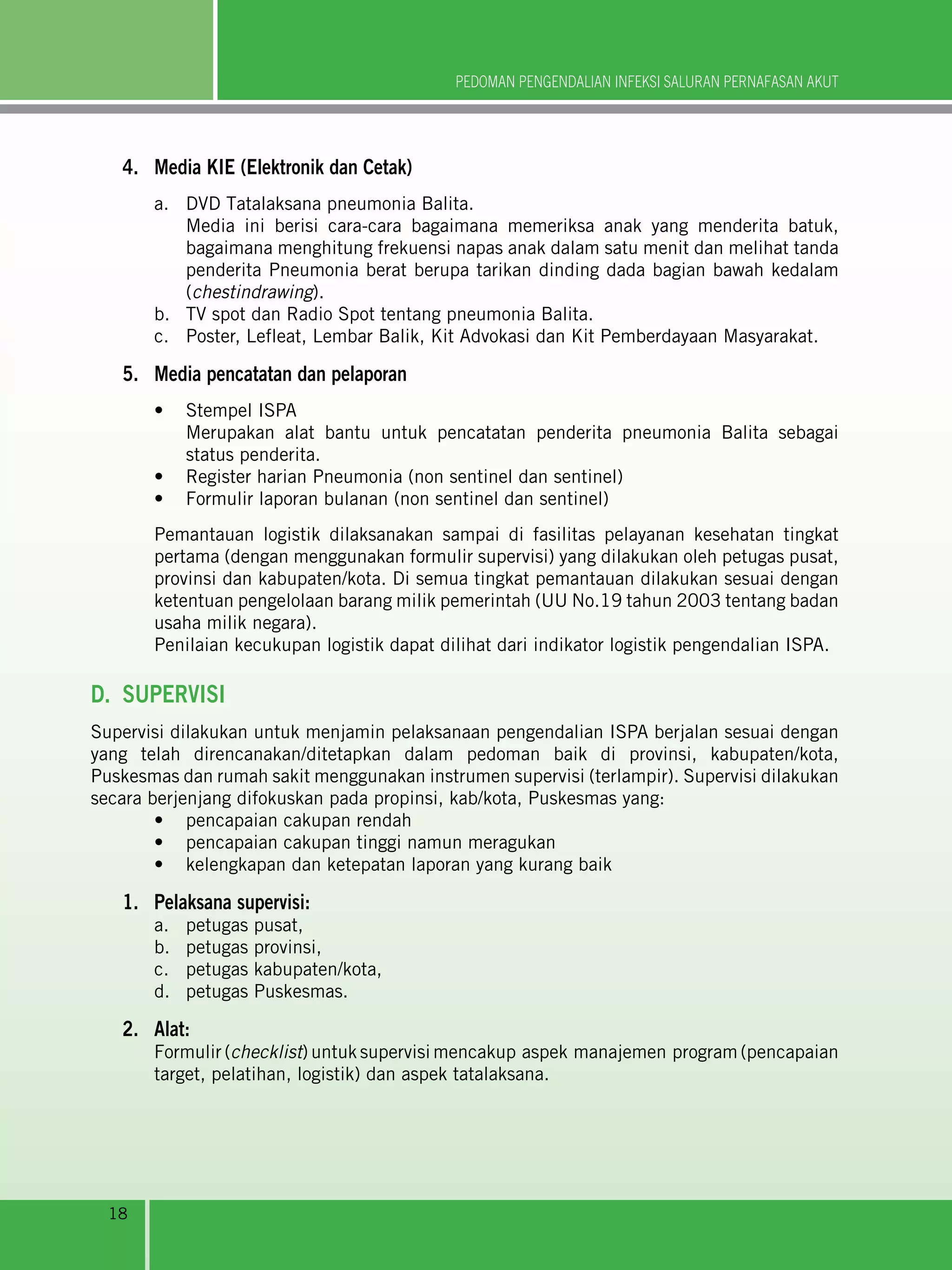 Pedoman pengendalian ispa | PDF