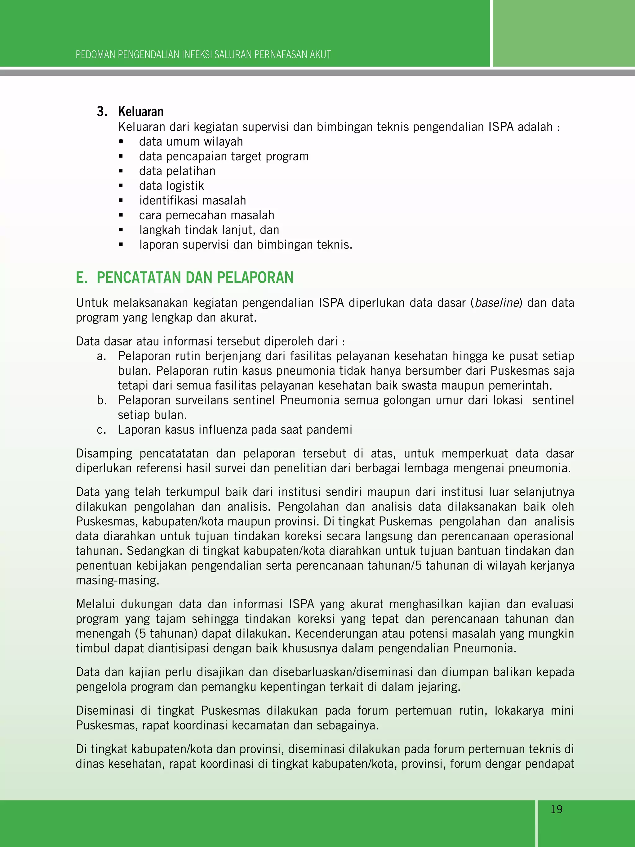 Pedoman pengendalian ispa | PDF