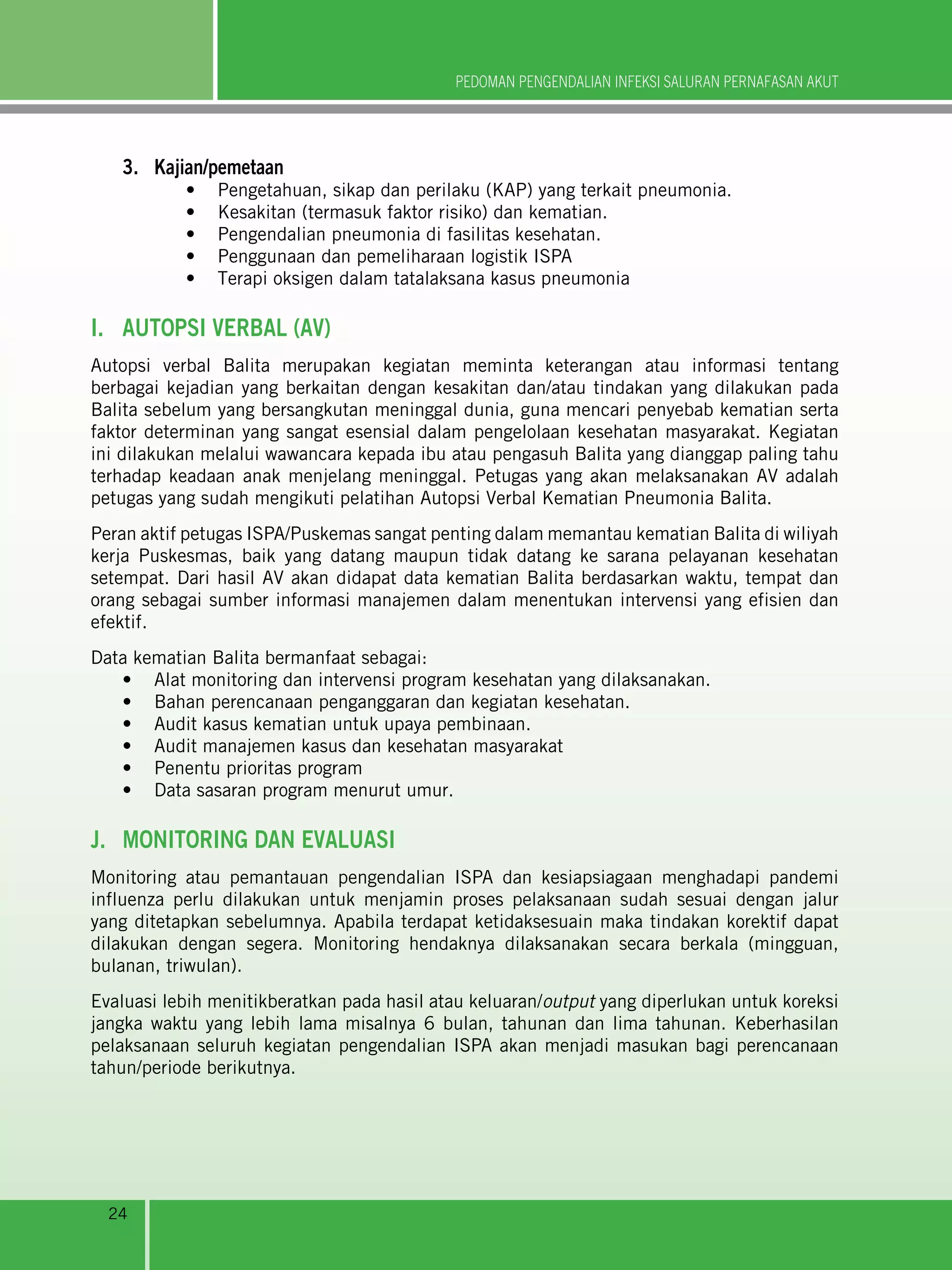 Pedoman pengendalian ispa | PDF