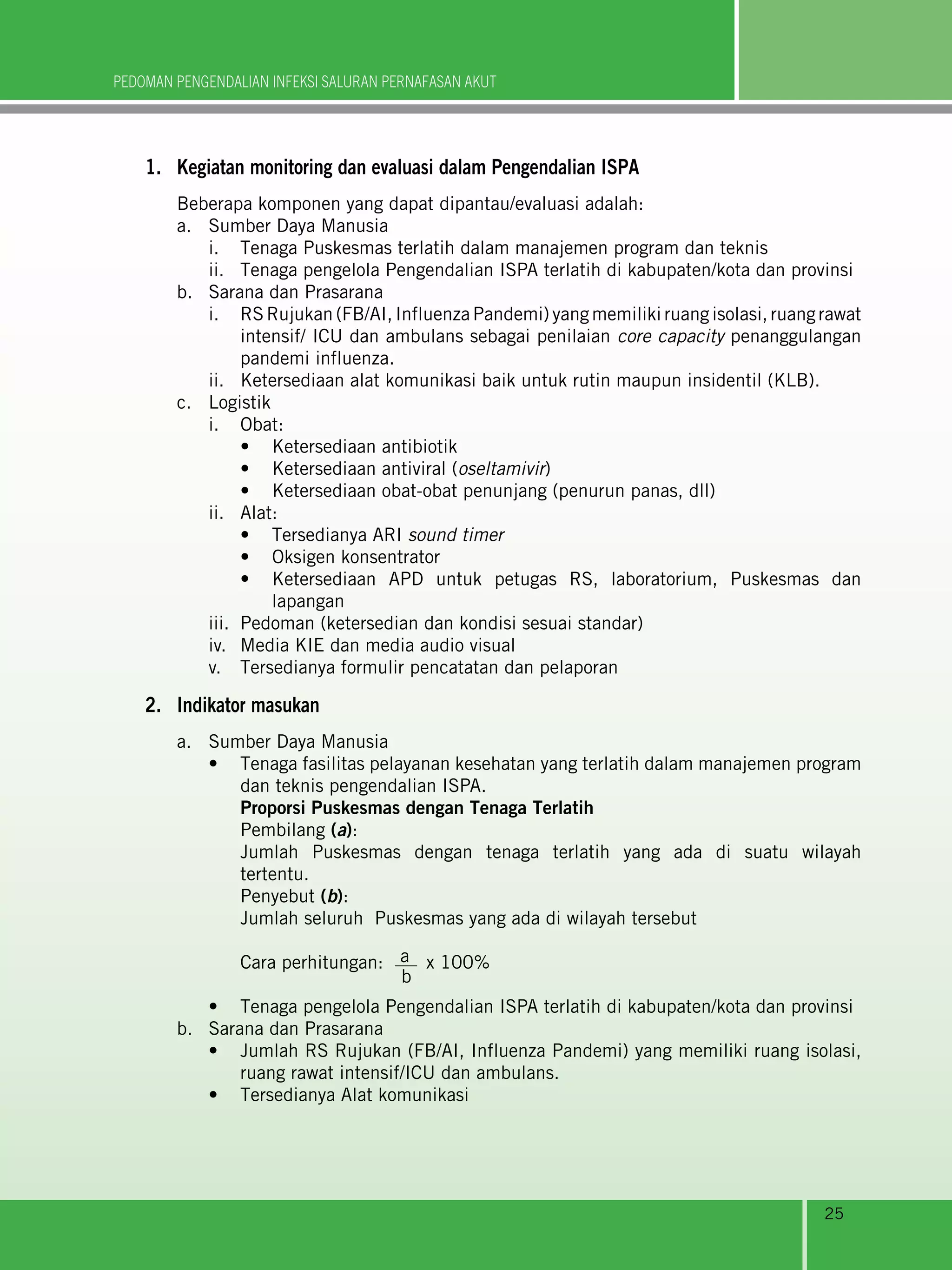 Pedoman pengendalian ispa | PDF