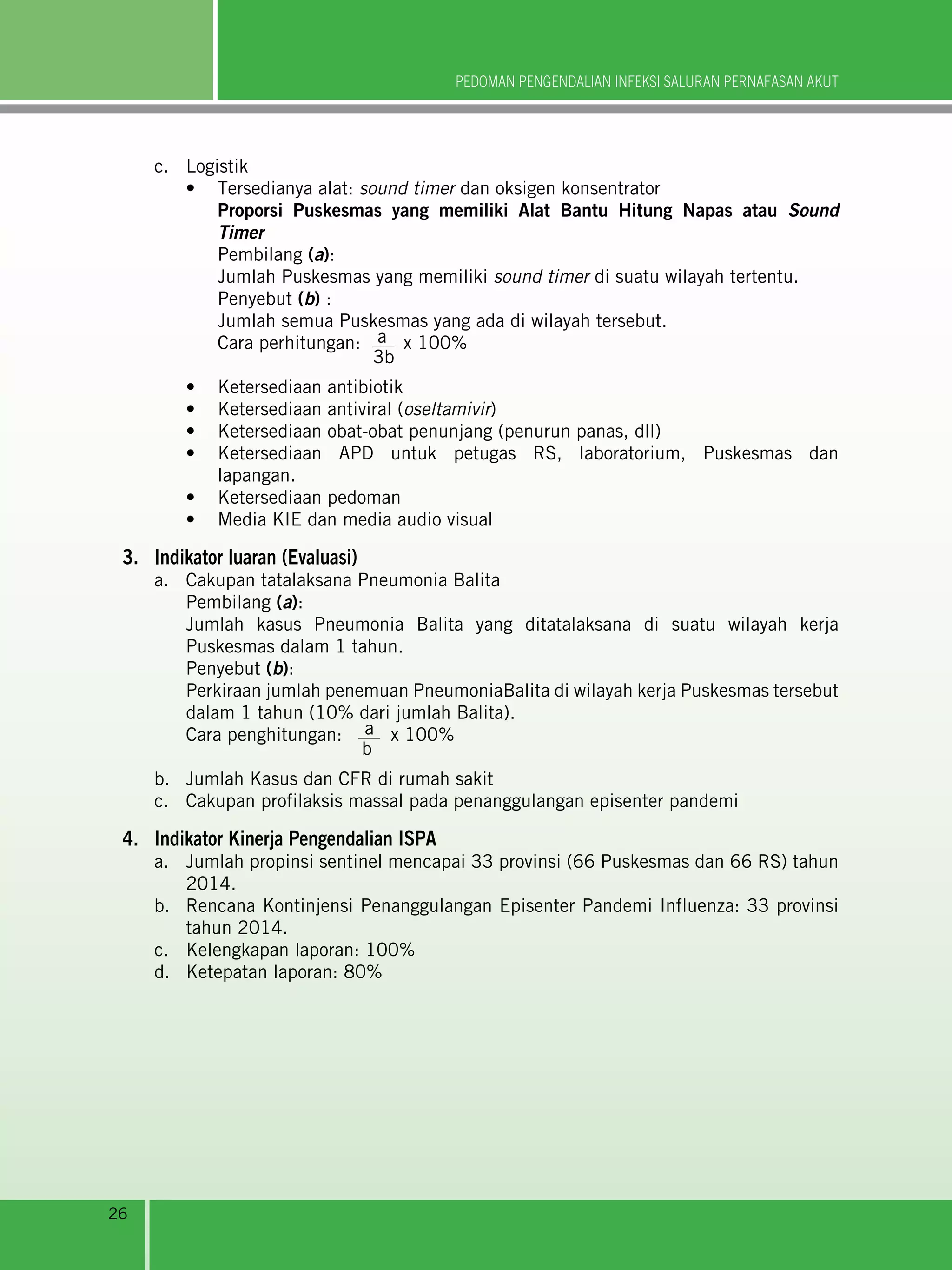 Pedoman pengendalian ispa | PDF