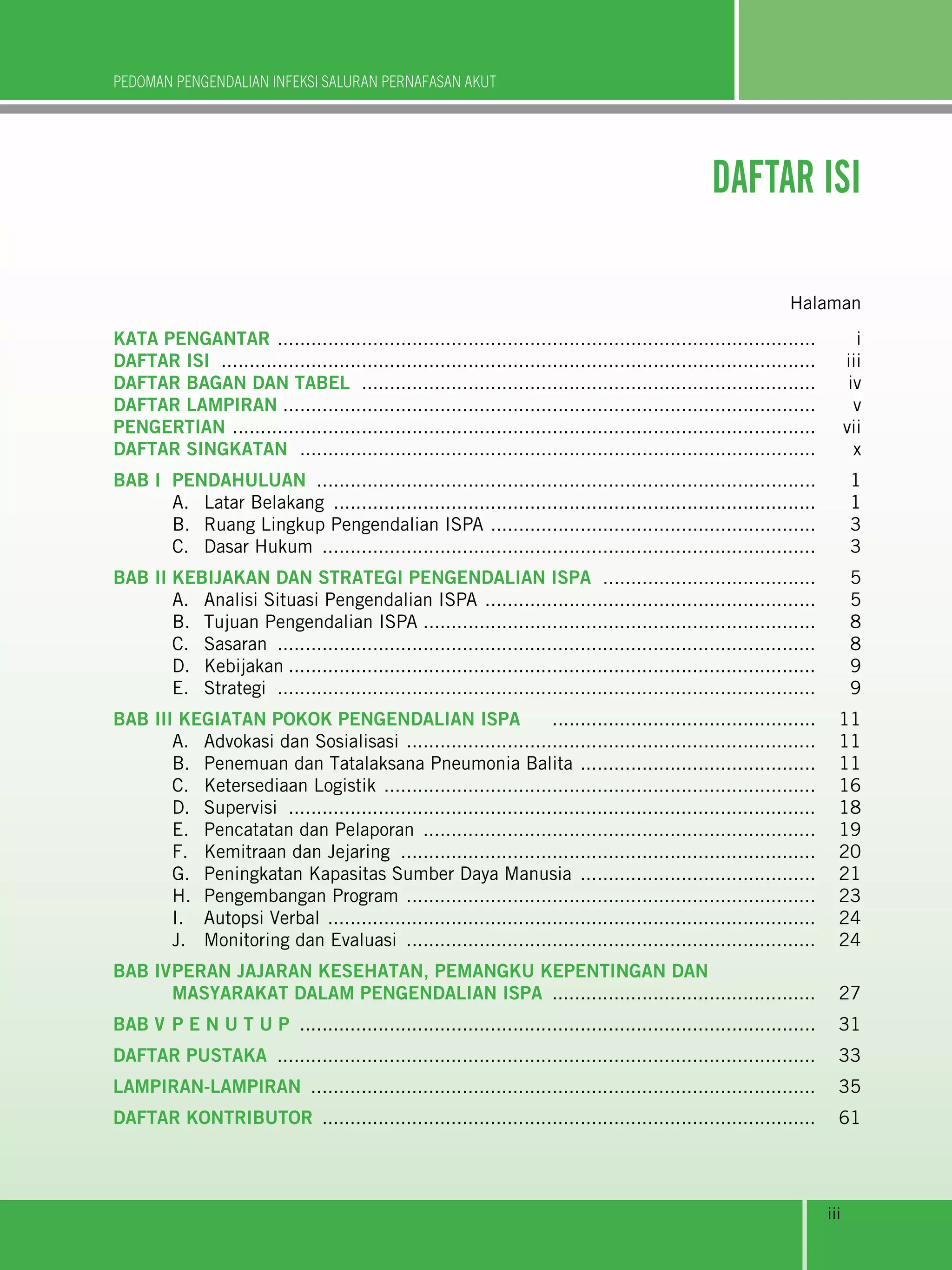 Pedoman pengendalian ispa | PDF