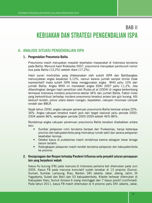 Pedoman pengendalian ispa | PDF