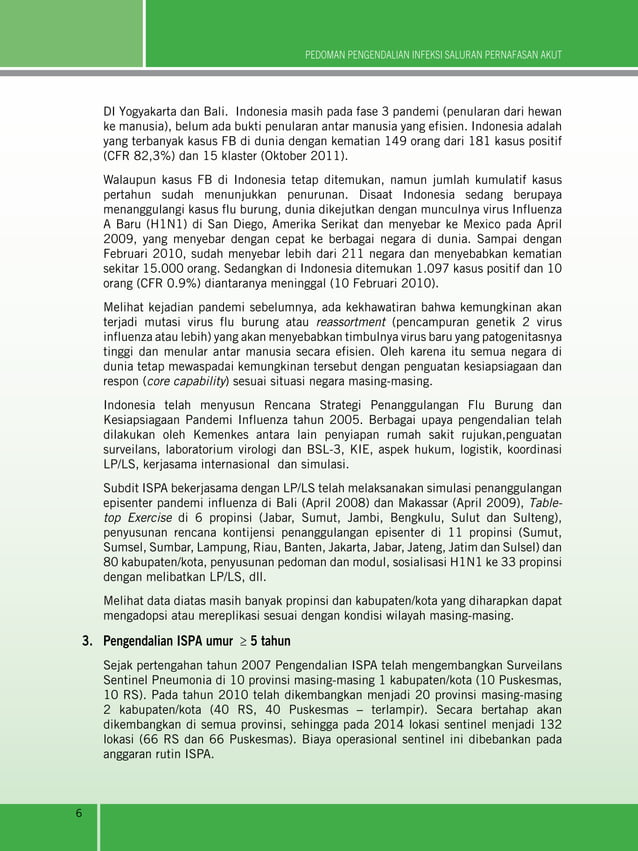 Pedoman pengendalian ispa | PDF