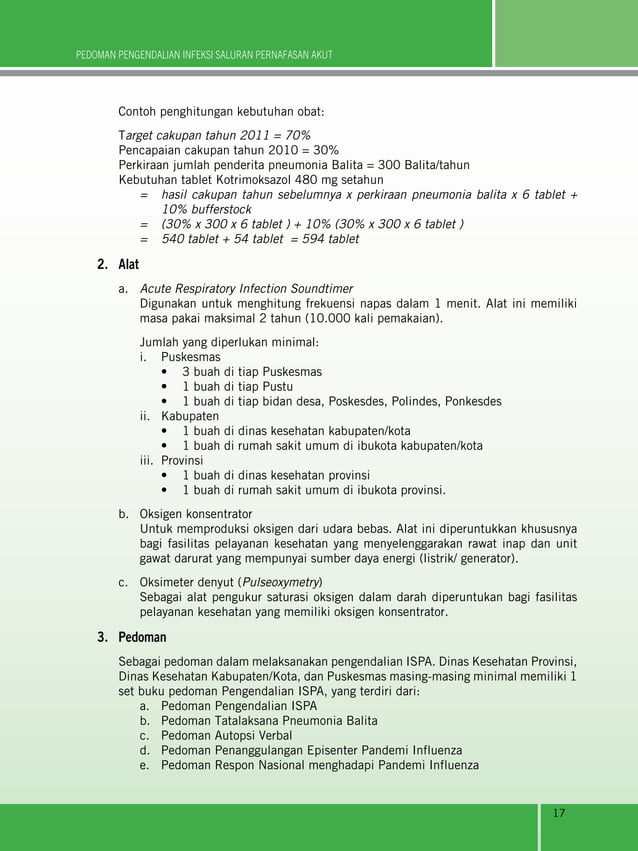 Pedoman pengendalian ispa | PDF