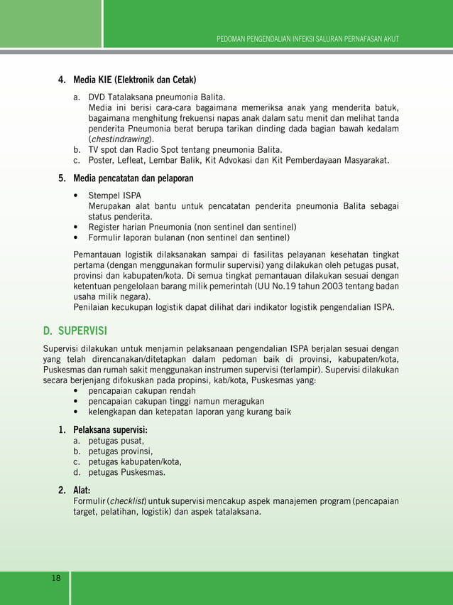 Pedoman pengendalian ispa | PDF