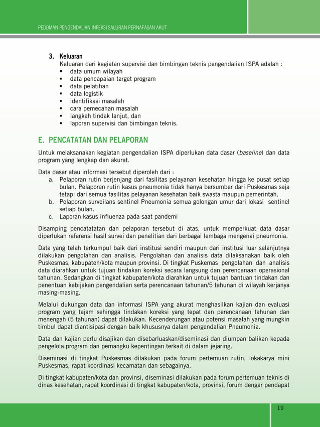 Pedoman pengendalian ispa | PDF
