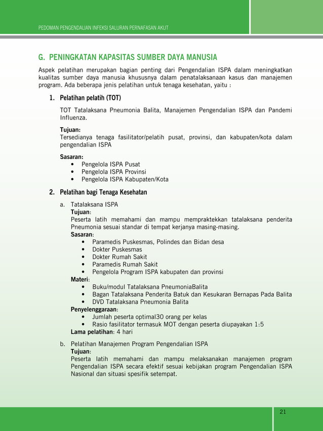 Pedoman pengendalian ispa | PDF