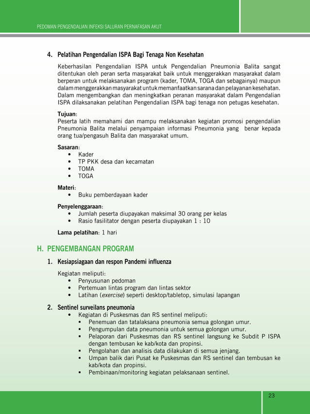 Pedoman pengendalian ispa | PDF