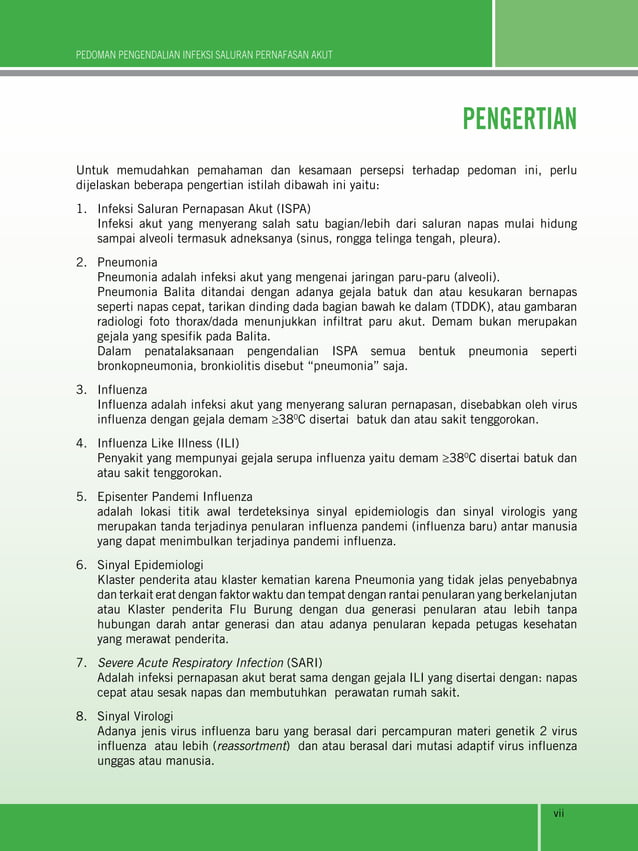 Pedoman pengendalian ispa | PDF