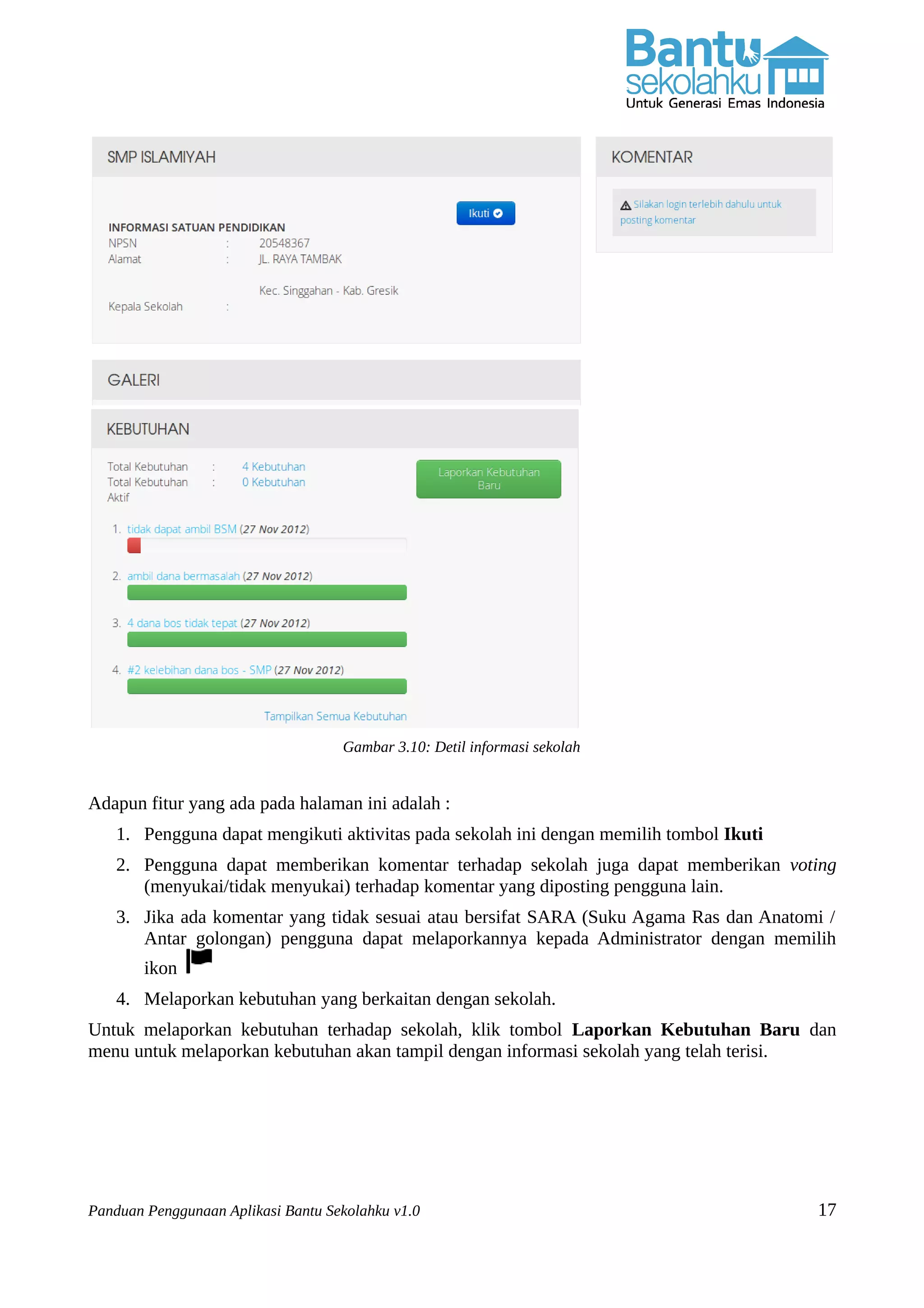 Pedoman penggunaan aplikasi untuk pengguna umum v1.0.1 | PDF