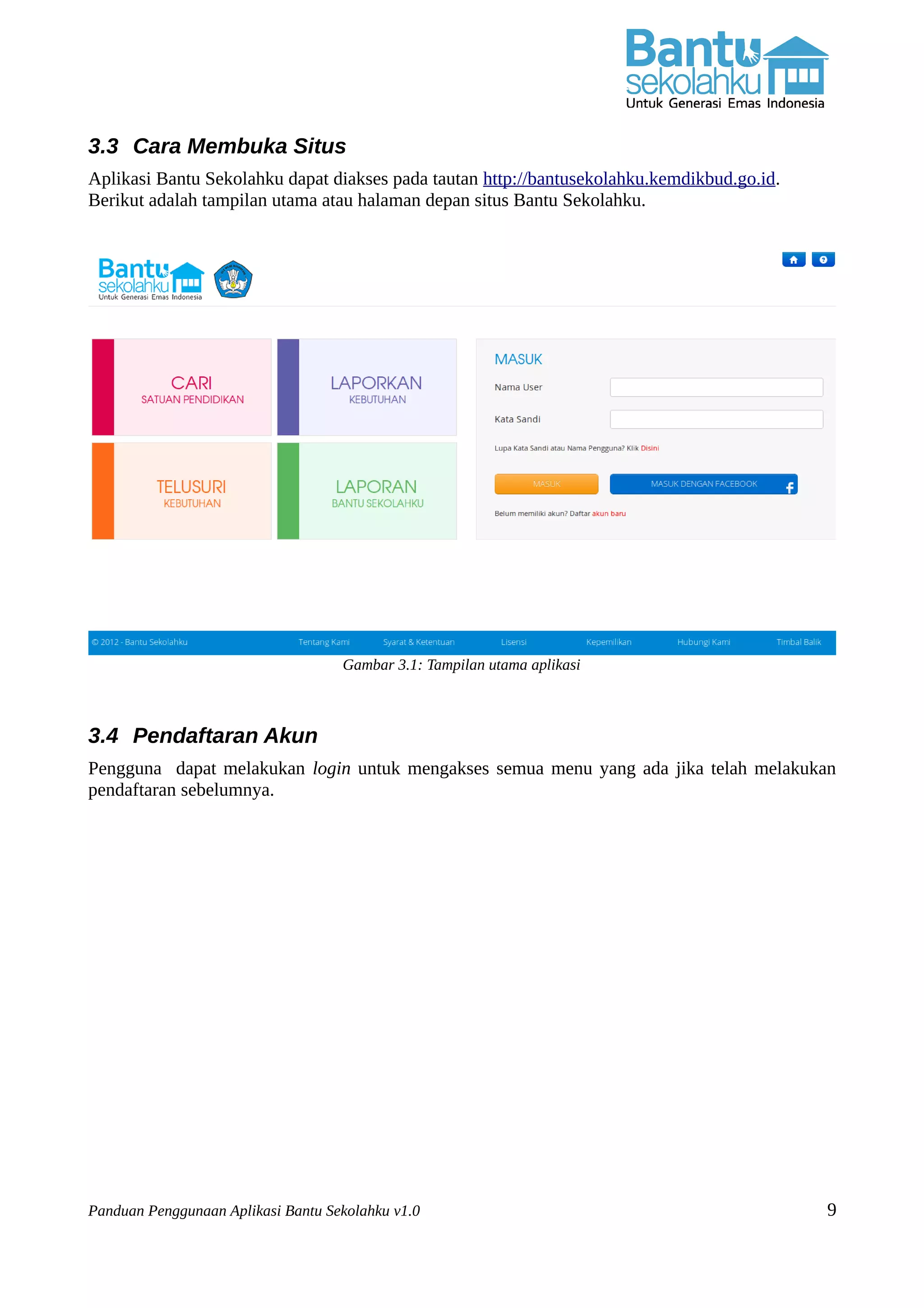 Pedoman penggunaan aplikasi untuk pengguna umum v1.0.1 | PDF