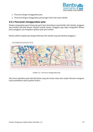 Pedoman penggunaan aplikasi untuk pengguna umum v1.0.1 | PDF