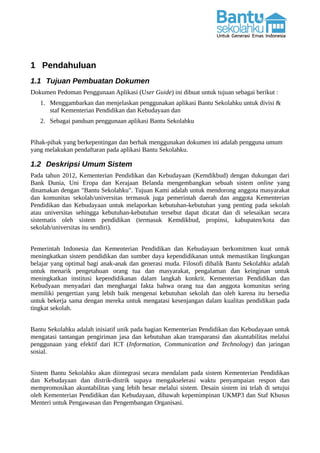 Pedoman penggunaan aplikasi untuk pengguna umum v1.0.1 | PDF