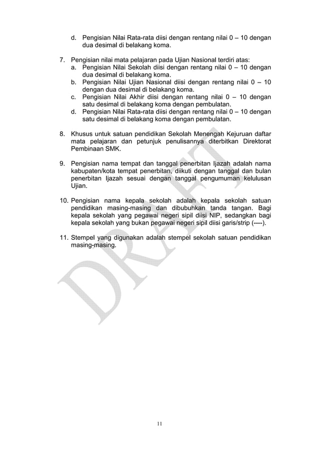 Pedoman pengisian blangko ijazah 2013 | PDF