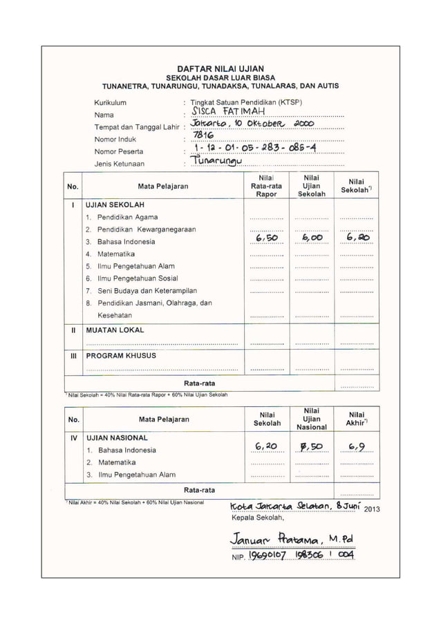 Pedoman pengisian blangko ijazah 2013 | PDF