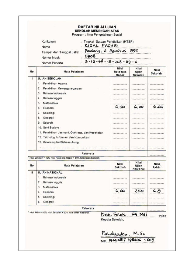 Pedoman pengisian blangko ijazah 2013 | PDF