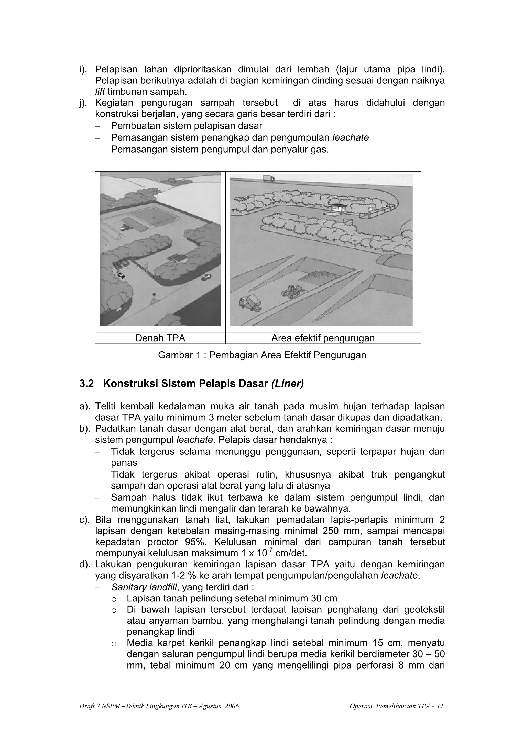 Pedoman pengoperasian & pemeliharaan tpa sistem controlled landfill ...