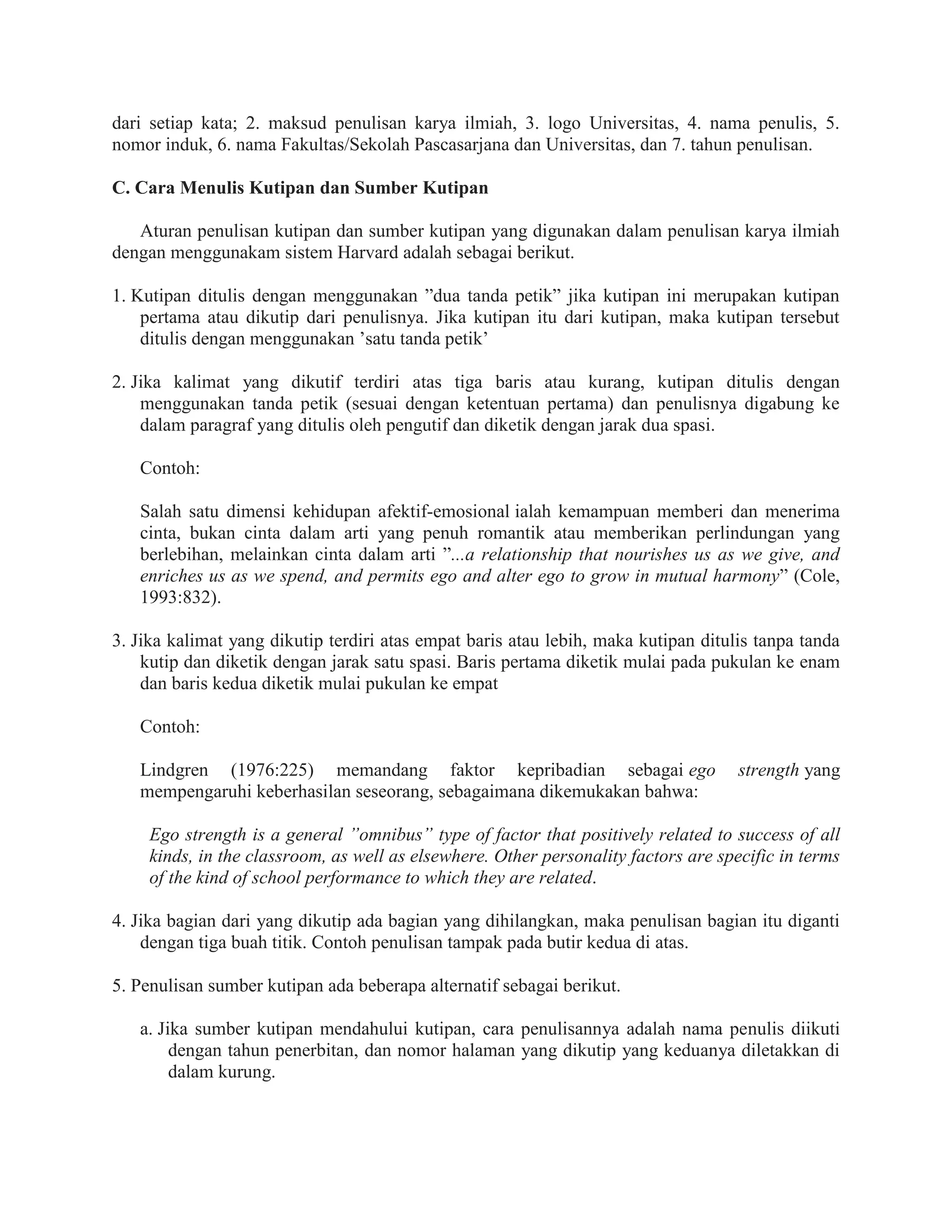 Pedoman penulisan karya ilmiah | PDF