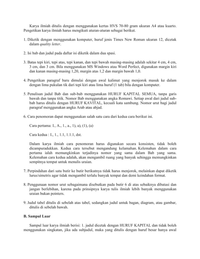 Pedoman penulisan karya ilmiah | PDF