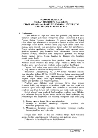 Pedoman penulisan skripsi 1 | DOCX