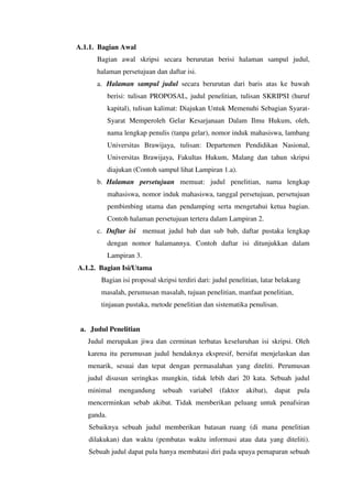 Pedoman penulisan skripsi | PDF