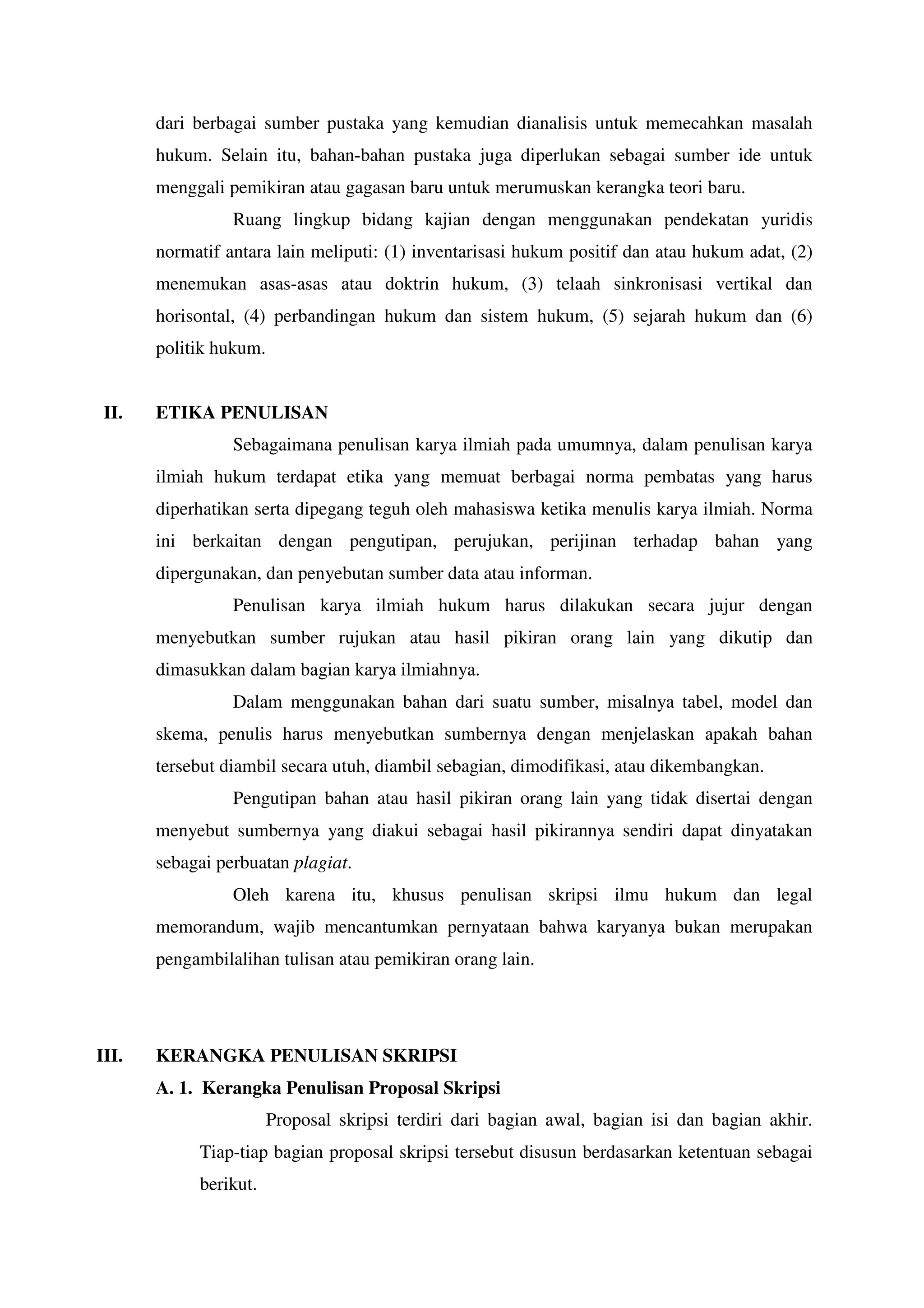 Pedoman penulisan skripsi | PDF