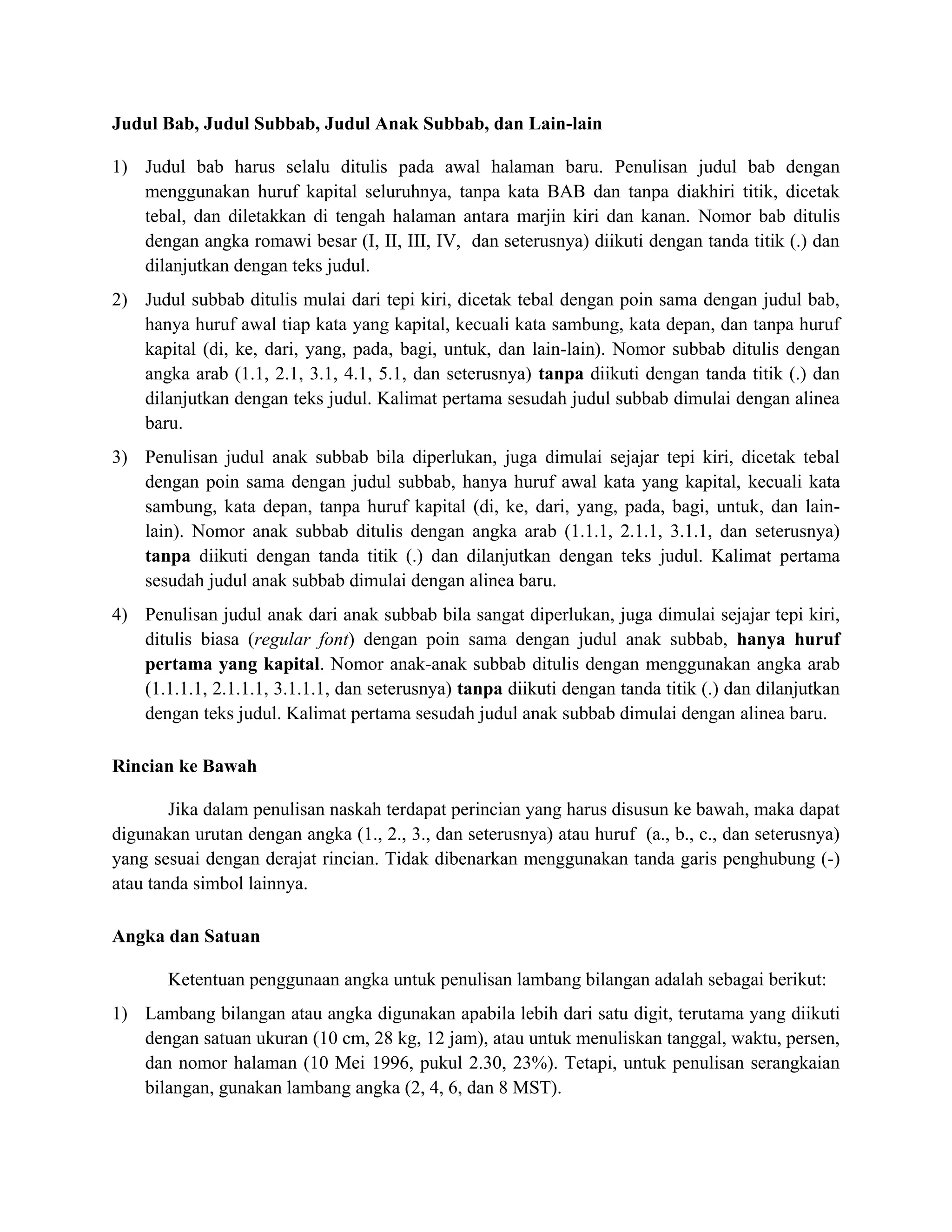 Pedoman penulisan skripsi