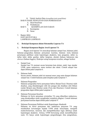 Pedoman PENULISAN TESIS DISERTASI UNM | PDF