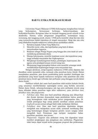 Pedoman PENULISAN TESIS DISERTASI UNM | PDF