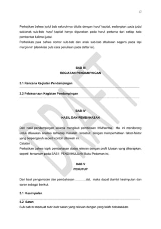 Pedoman penulisan ta d iii tpl | PDF