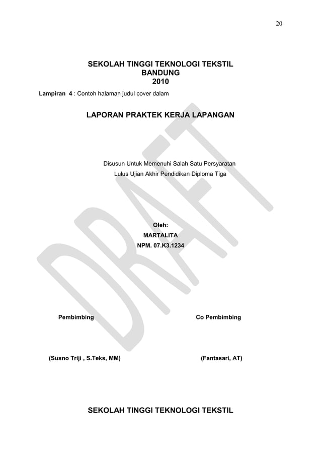 Pedoman penulisan ta d iii tpl | PDF