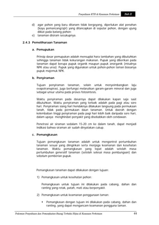 Pedoman penyediaan dan pemanfaatan ruang terbuka hijau di kawasan ...