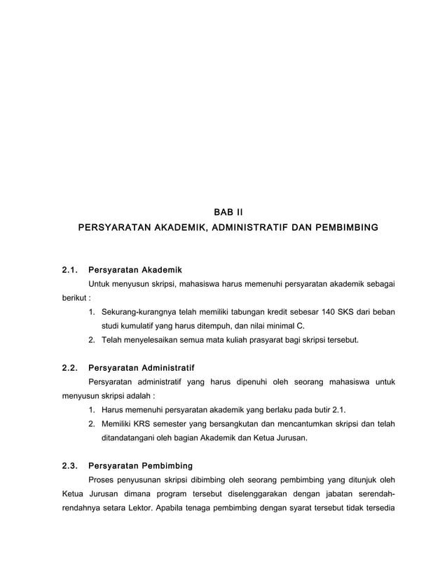 Pedoman penyusunan dan penulisan skripsi s1 final | DOC