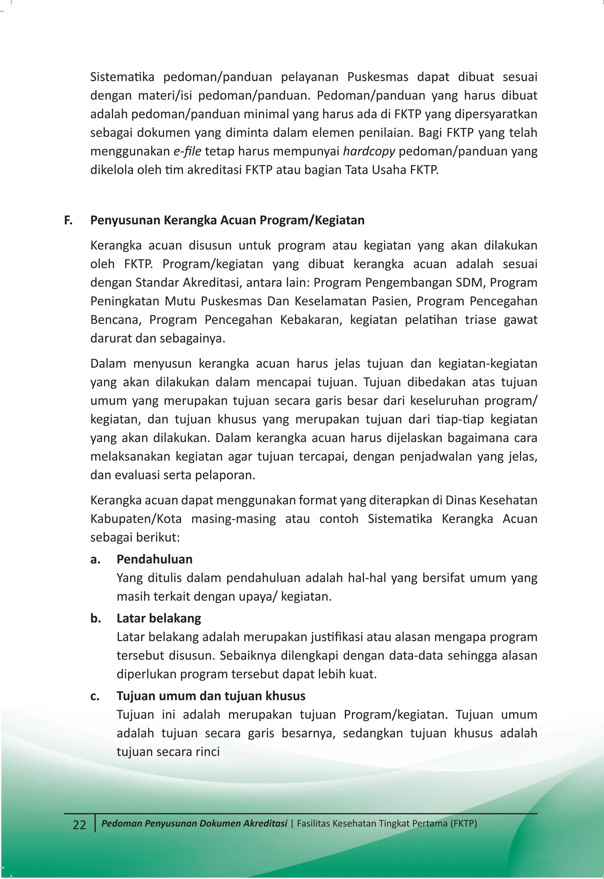 Pedoman penyusunan dokumen akreditasi | PDF