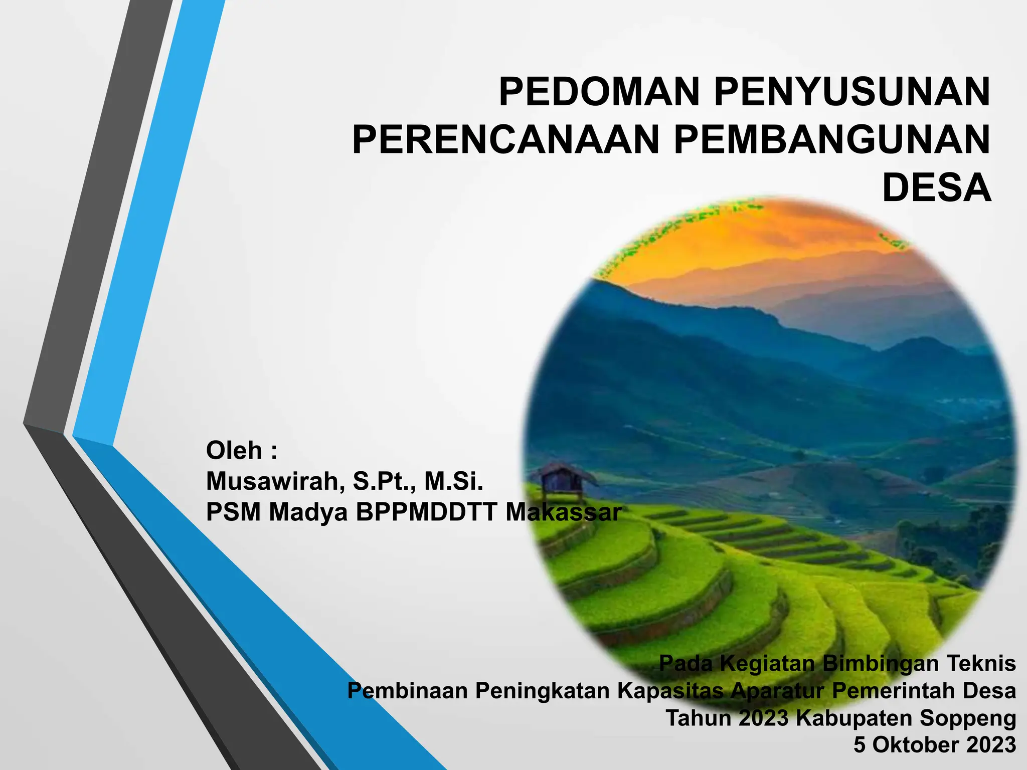 PEDOMAN PENYUSUNAN PERENCANAAN PEMBANGUNAN DESA.pptx