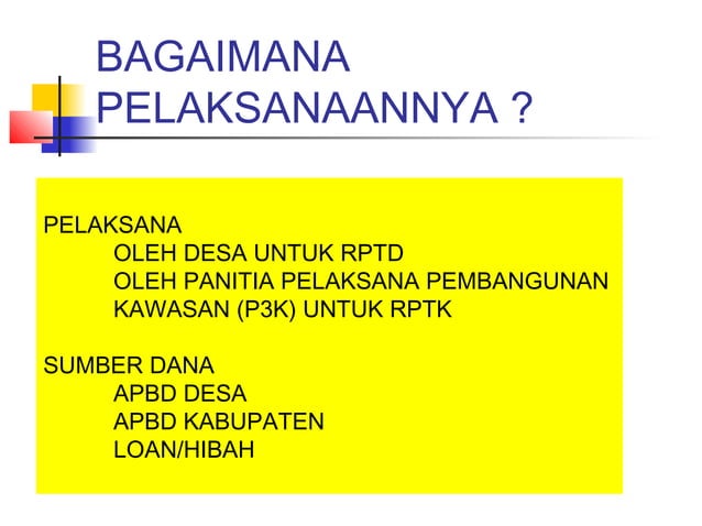 Pedoman penyusunan profil desa | PPT