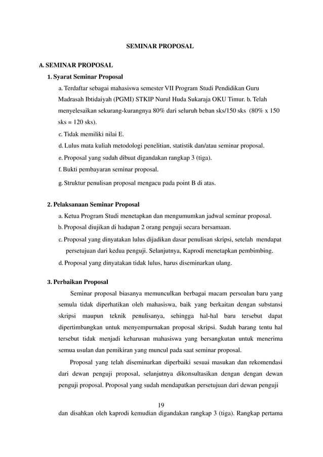 Pedoman penyususnan proposal pgmi | PDF
