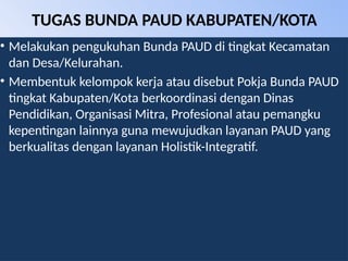PEDOMAN PERAN BUNDA PAUD ajajajjajajajajajaj | PPTX