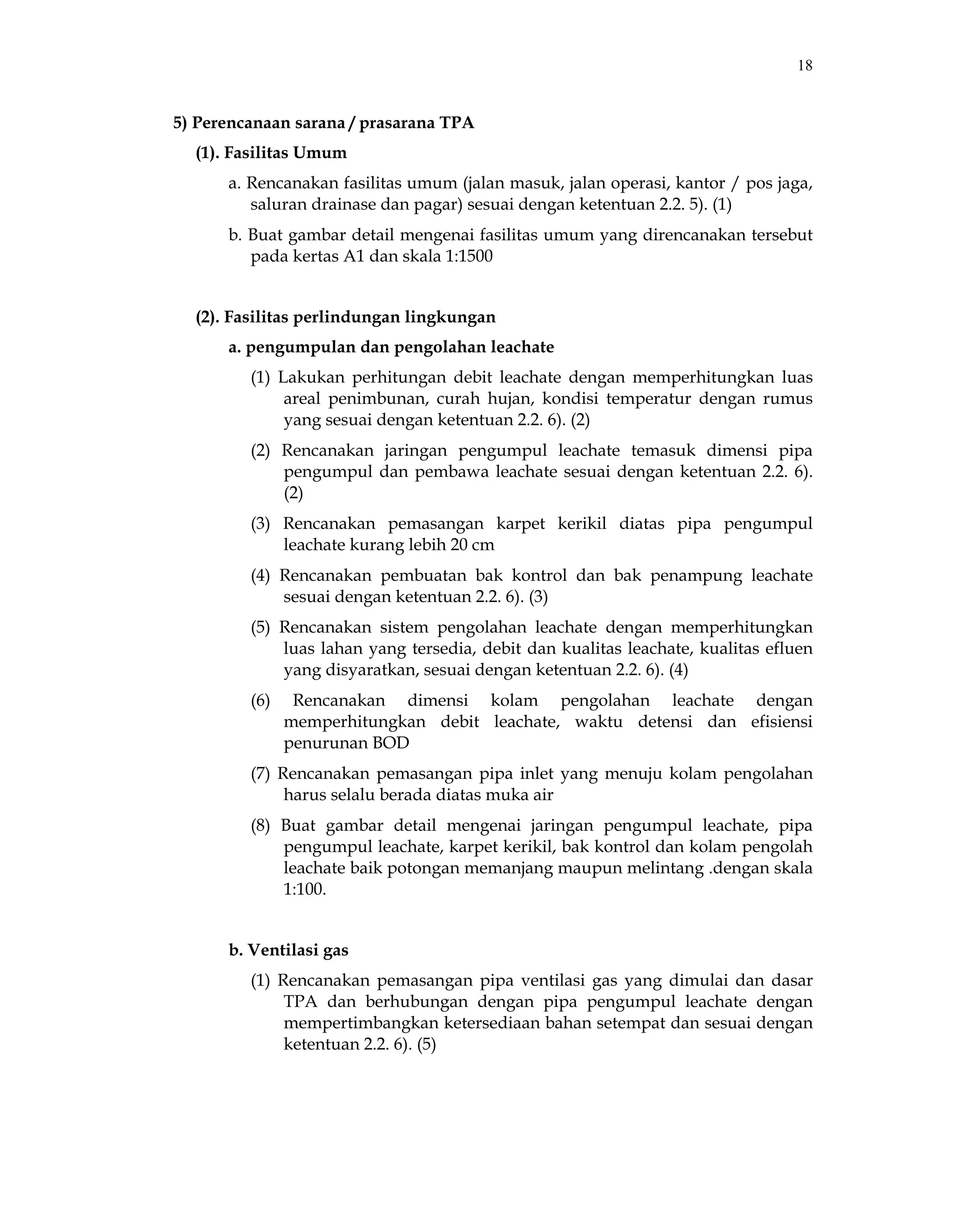 Pedoman perencanaan tpa ( metode sanitary landfill) | PDF