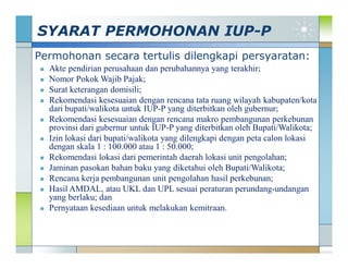 Pedoman perizinan usaha perkebunan permen no 26 thn 2007 | PDF