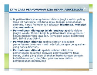 Pedoman perizinan usaha perkebunan permen no 26 thn 2007 | PDF