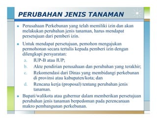 Pedoman perizinan usaha perkebunan permen no 26 thn 2007 | PDF