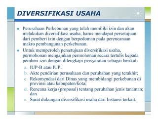 Pedoman perizinan usaha perkebunan permen no 26 thn 2007 | PDF
