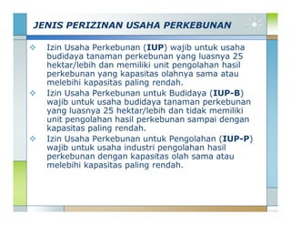 Pedoman perizinan usaha perkebunan permen no 26 thn 2007 | PDF