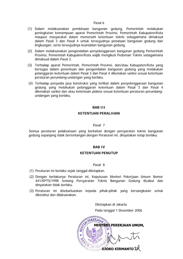 Pedoman persyaratan teknis bangunan gedung | PDF Pedoman persyaratan teknis bangunan gedung | PDF