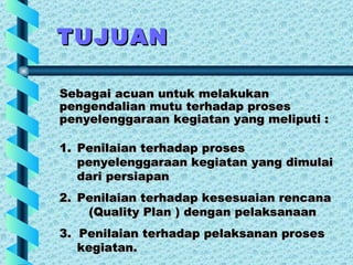 Pedoman quality control | PPT