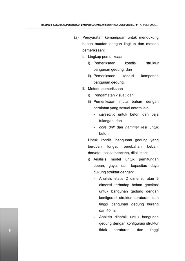 PEDOMAN SERTIFIKAT LAIK FUNGSI BANGUNAN GEDUNG | PDF