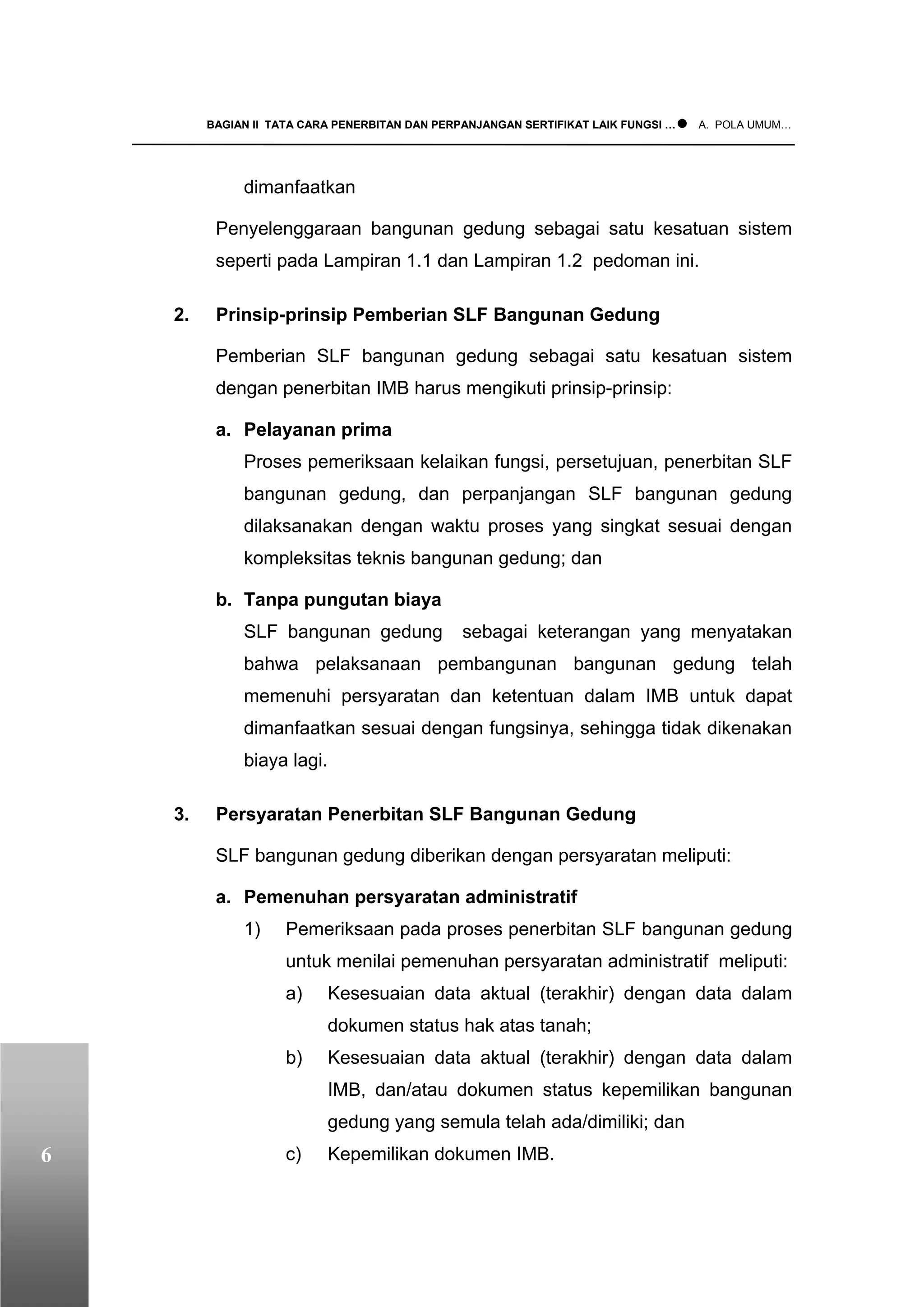 Pedoman sertifikat laik fungsi bangunan gedung | PDF